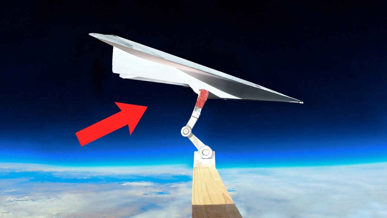 Dropping a Paper Airplane from Space