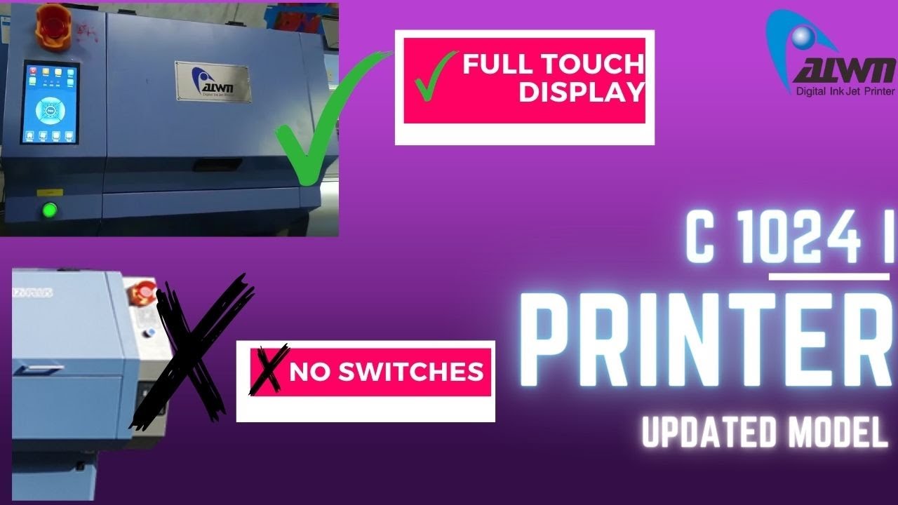 Allwin New 1024i Printer - YouTube