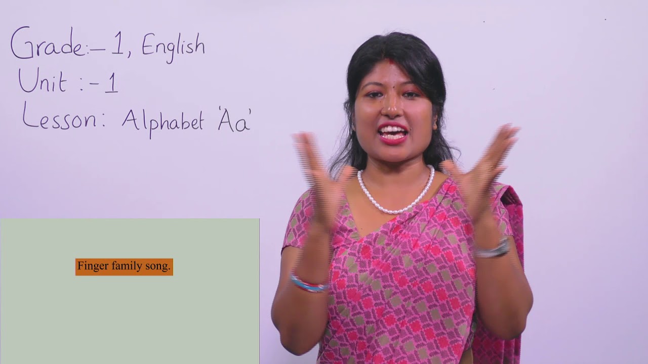 10. Class 1। English । Unit 1। Alphabet A । - YouTube