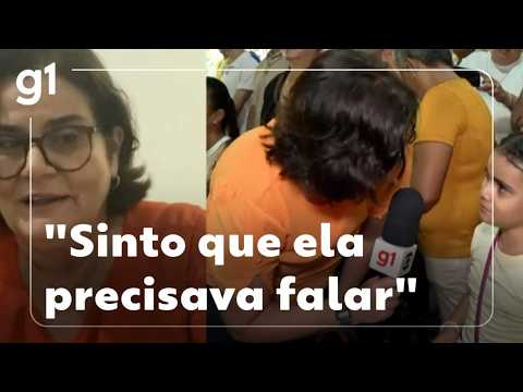 Repórter Bianka Carvalho relata emoção após entrevista com menina na Festa do Carmo
