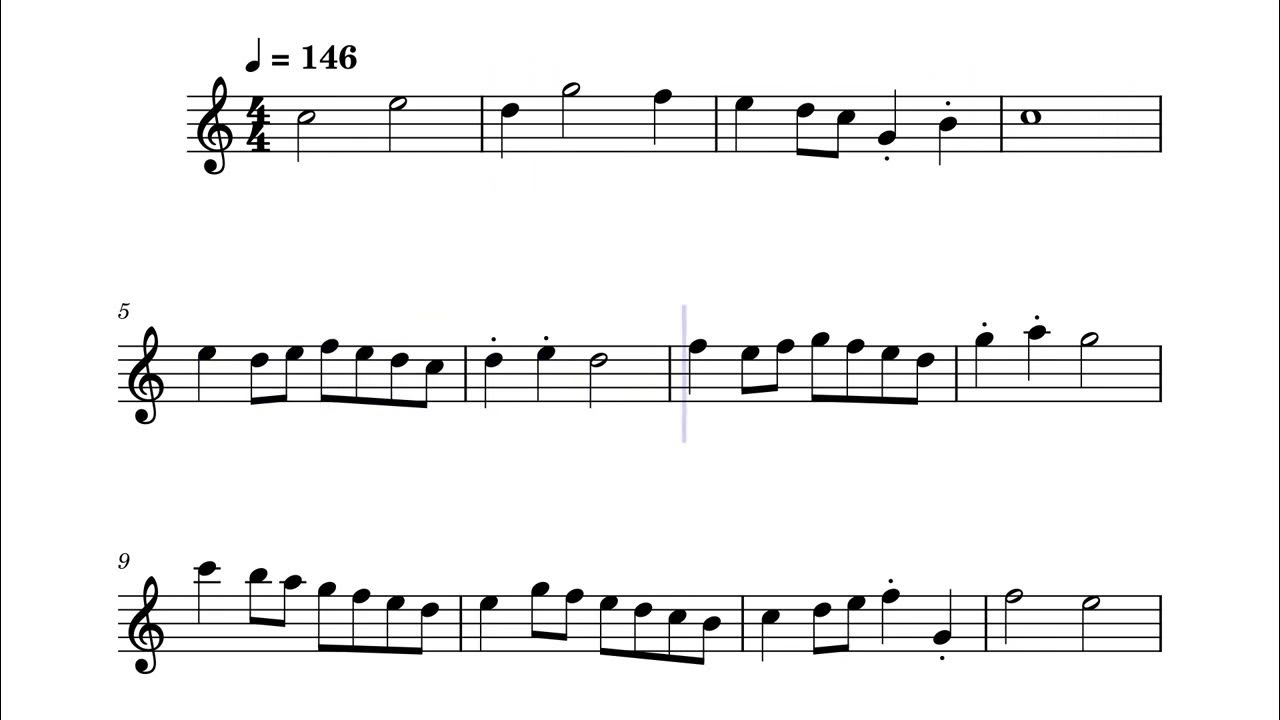 Melody in C Major - YouTube