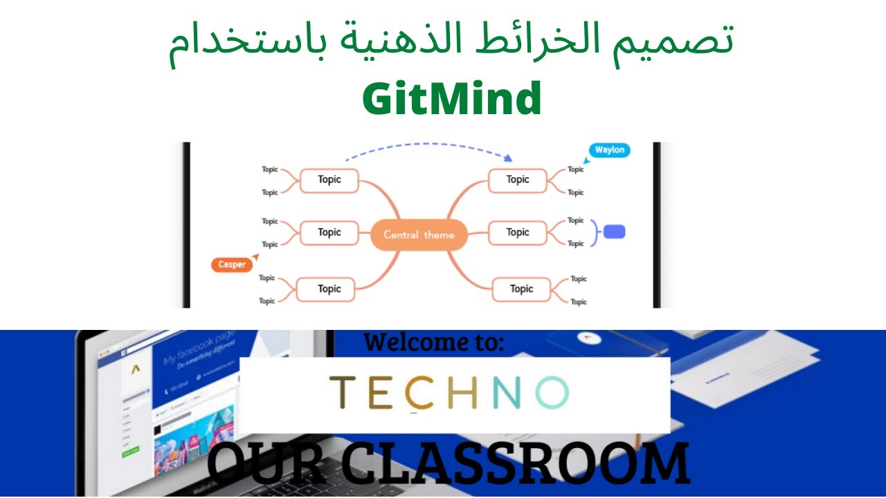 تصميم الخرائط الذهنية باستخدام GitMind - YouTube