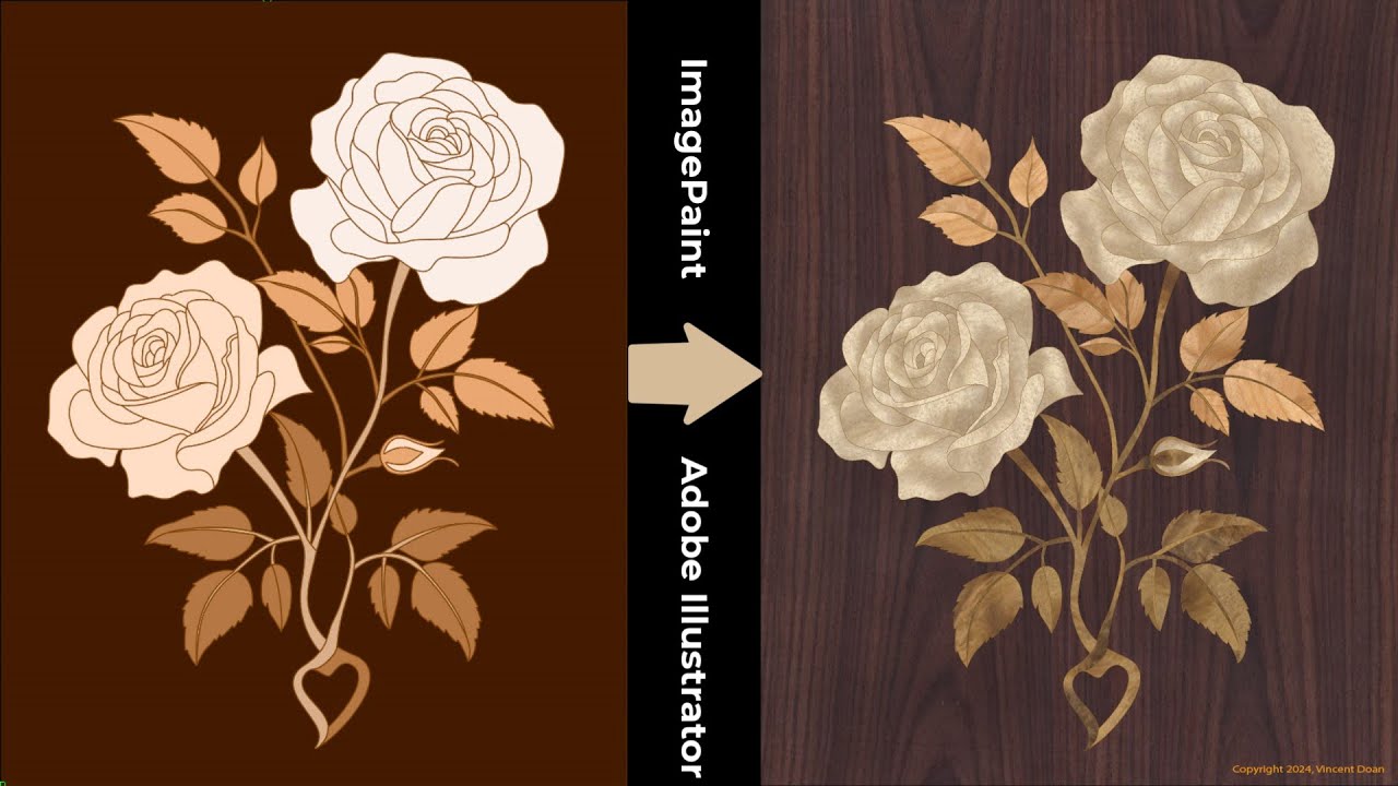 The best technique to create intricate marquetry and inlay - YouTube