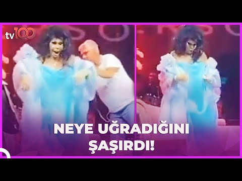 Diva'nın zor anları! Sahnede bir anda göğüsleri açıldı