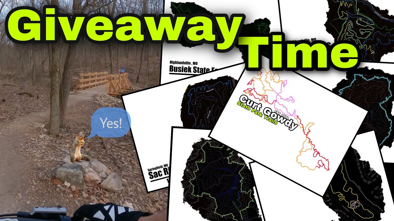 2400 Subscriber Giveaway: Custom Mountain Bike Trail Map Digital Image ...