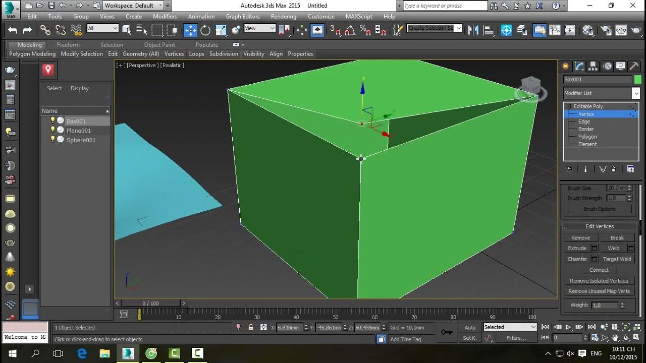 Bài 10: Hướng dẫn công cụ Editable Poly trong 3ds max - YouTube