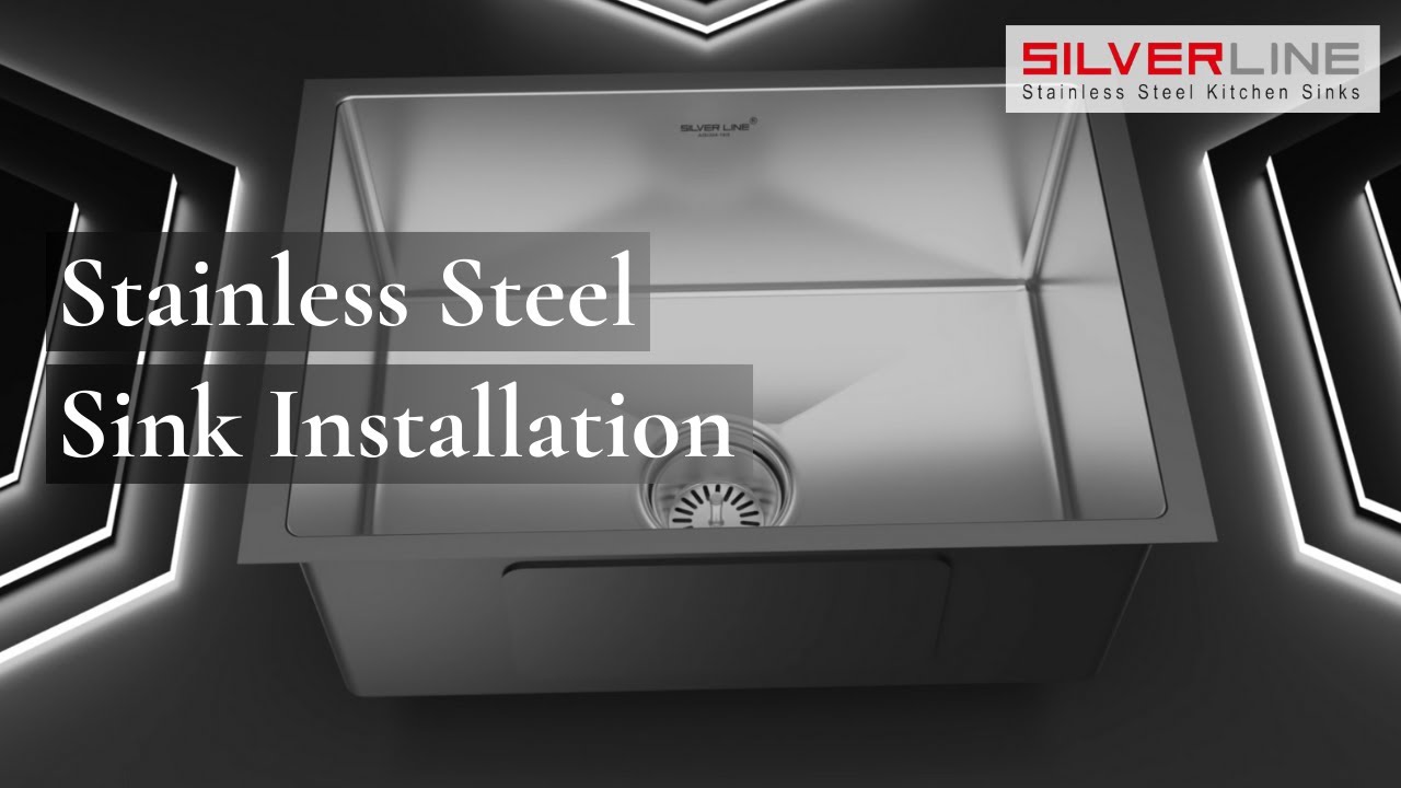 How to Install Stainless Steel Kitchen Sink | Silverline - YouTube