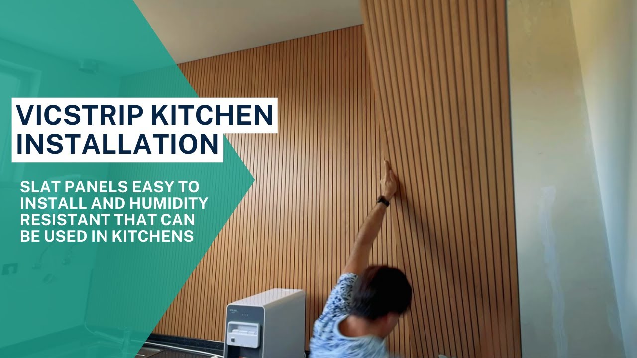 Strip panels kitchen installation - YouTube