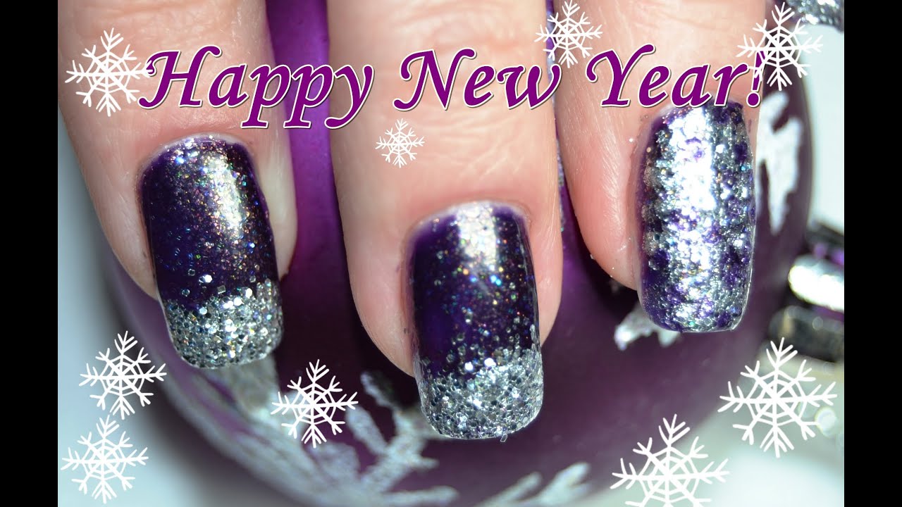 New Year's Eve Nail Art Tutorial #2 / Новогодний Маникюр #2 - YouTube
