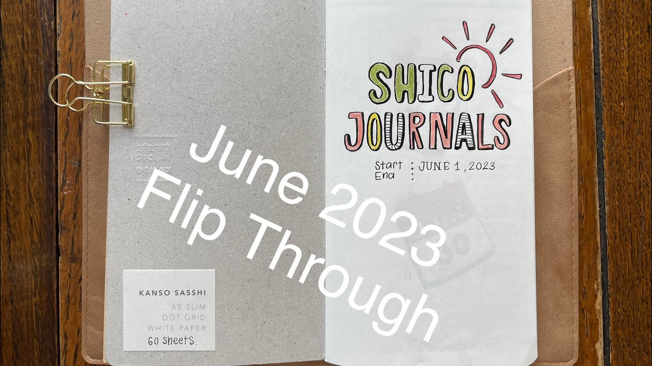 June 2023 Daily Journal Flip Through - YouTube