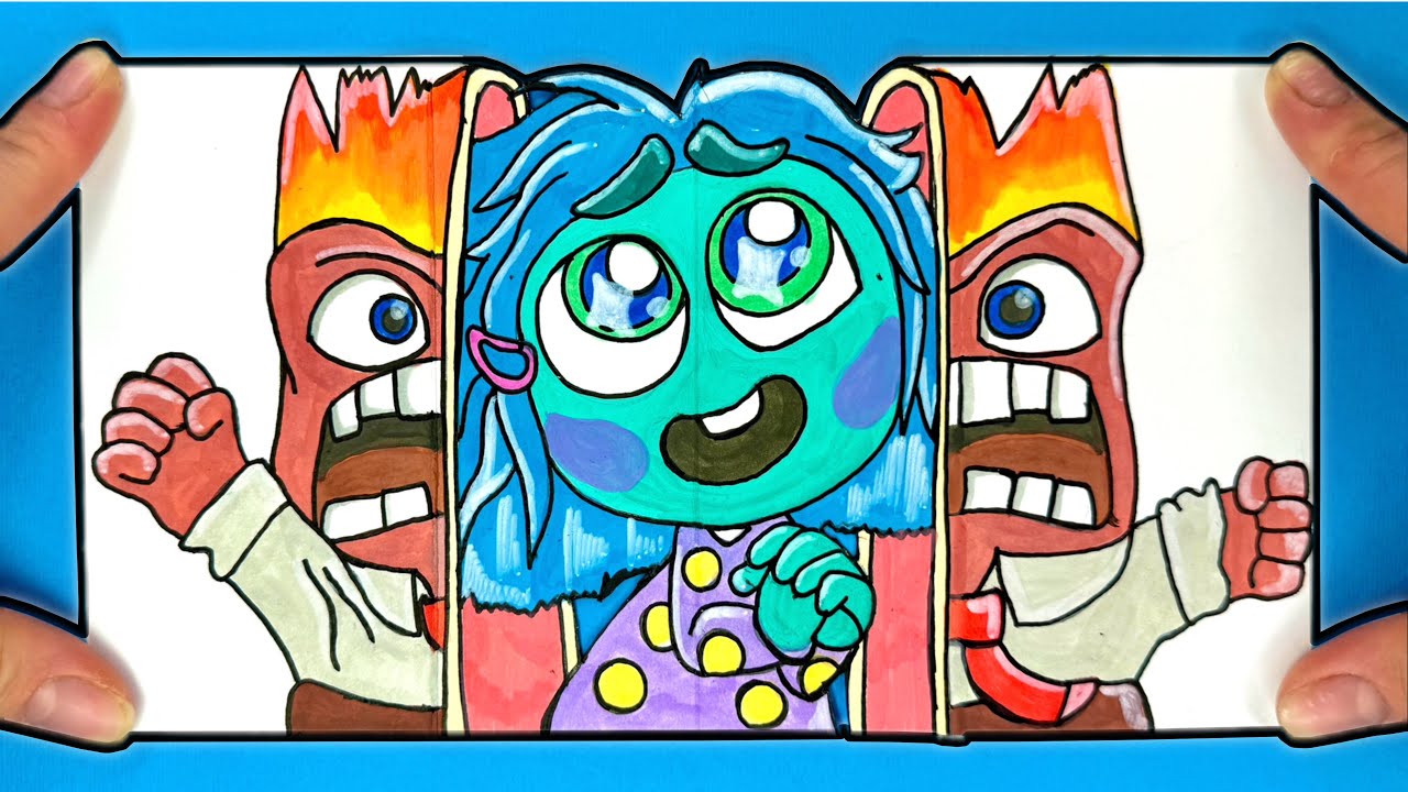 How To Draw Heroes from Cartoon Inside Out 2 🖌️ Drawing Emotion Envy ...