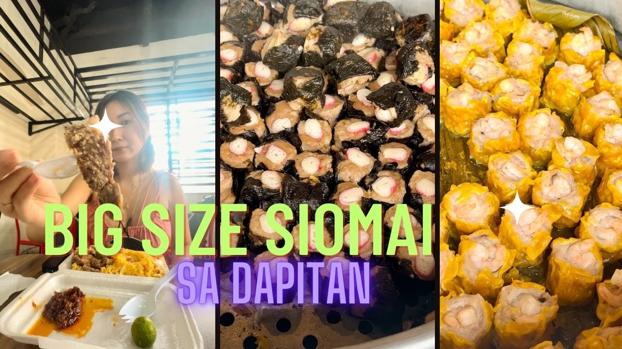 BIG Size Siomai at Masarap n Porkchop sa Dapitan | chili sauce super sa ...