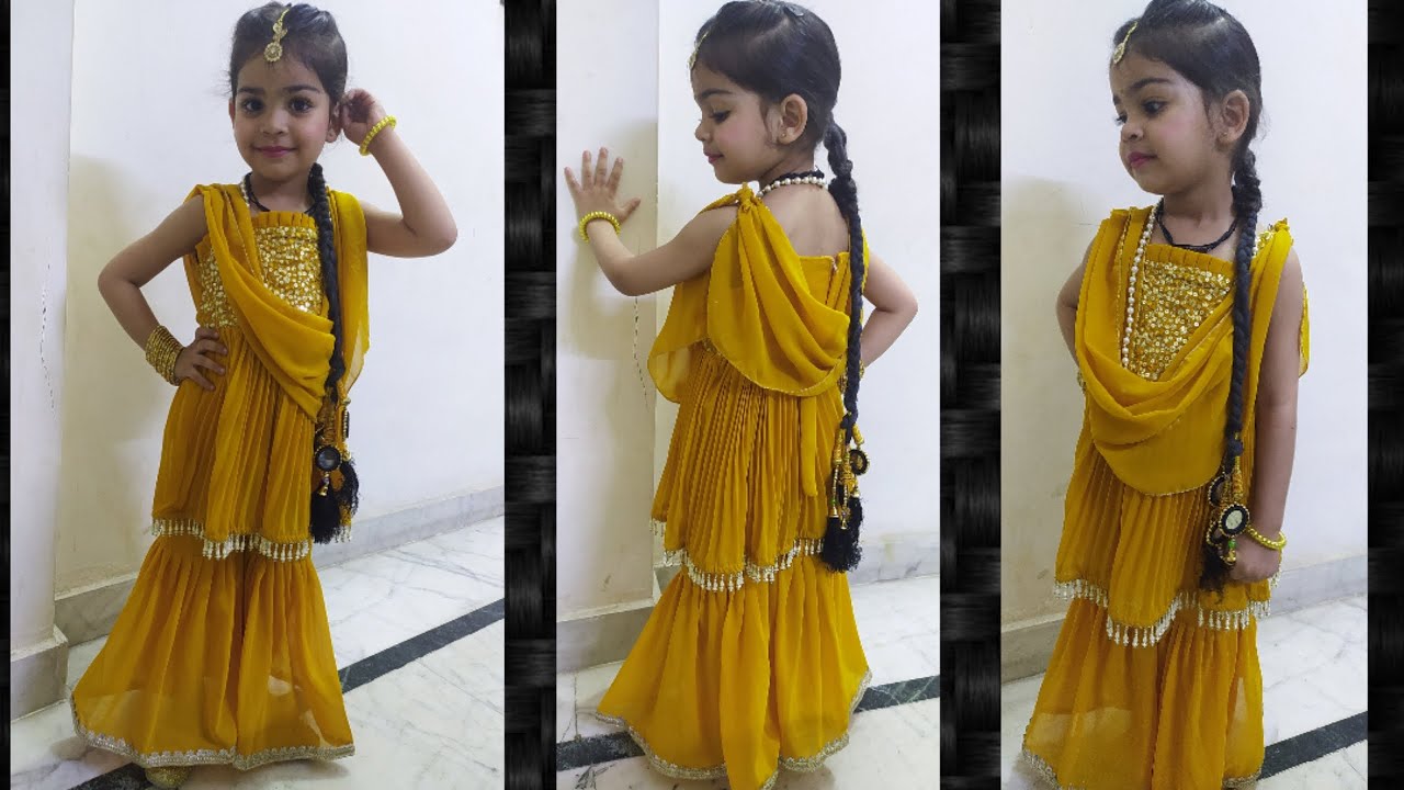 Easy Punjabi Makeup And Hair Tutorial For kids || Punjabi Makeup Look ...