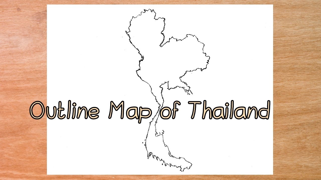 How to draw Thailand Map || Thailand's Outline Map - YouTube