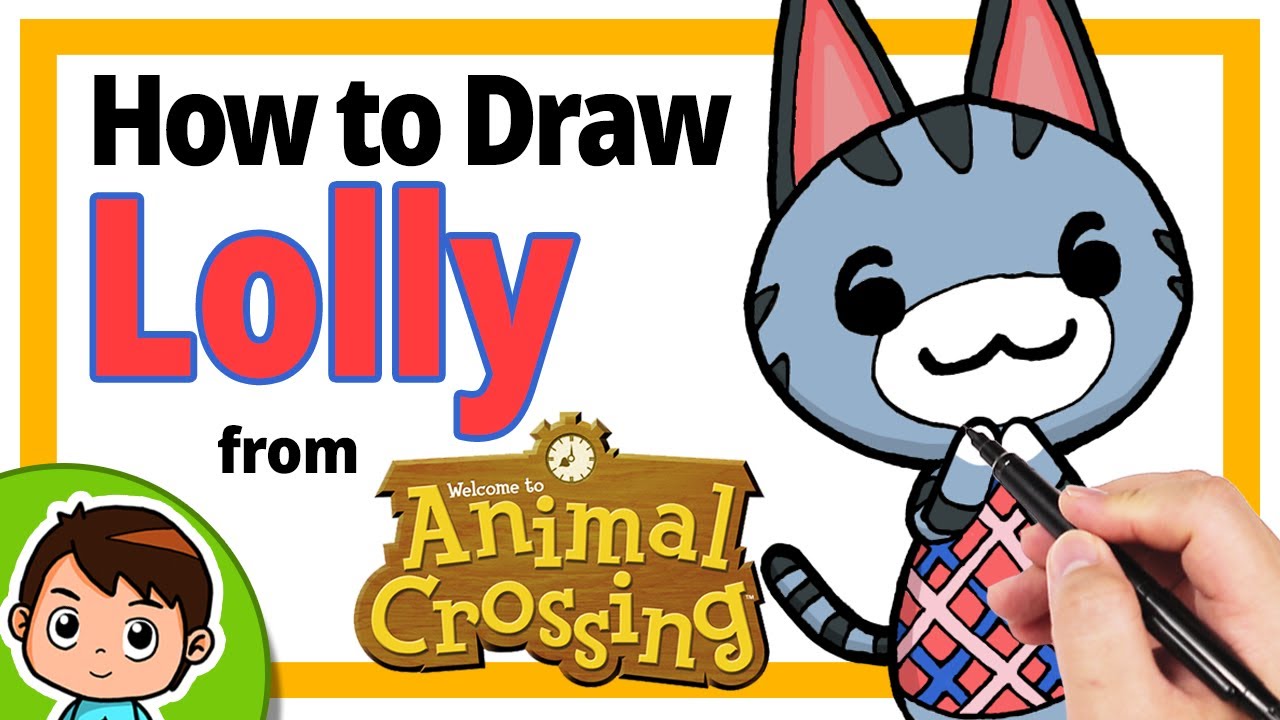 How to draw Lolly | Animal Crossing | Step by step drawing - YouTube