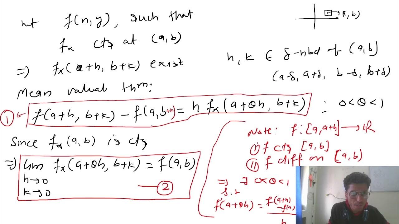 6 C Differentiability Of Function Of Two Variables Sufficient Condition For Differentiability