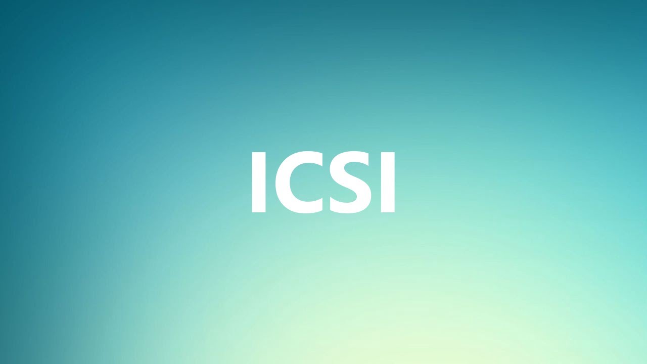 ICSI - Medical Definition and Pronunciation - YouTube