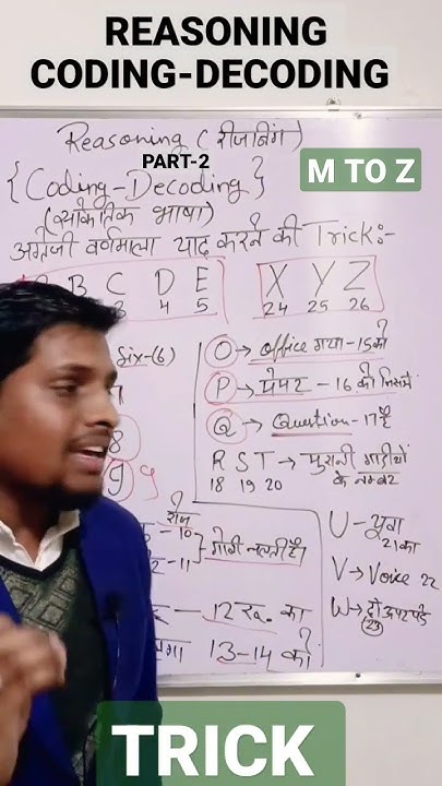 REASONING CODING-DECODING PART-2 1 मिनट में सीखे EASY SOLUTION BY -SAWAN SIR - YouTube