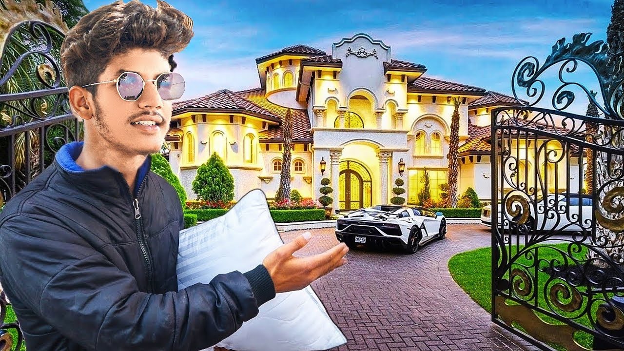 Living in 7 CRORE farmhouse for 24 HOURS 🥳 - YouTube