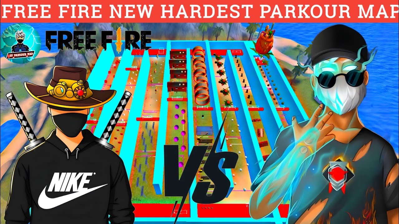 FREE FIRE HARDEST PARKOUR MAP CODE 🥵🥵 || FF CRAFTLAND MAP 2024 || FF ...