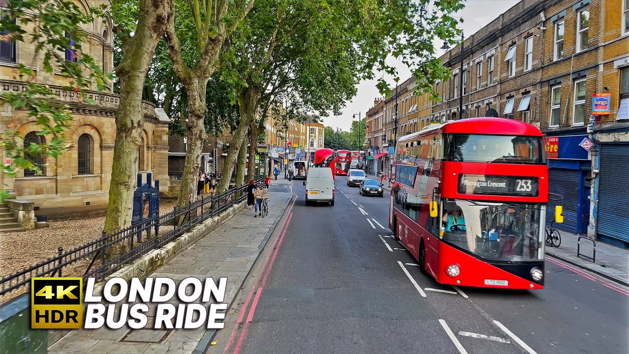 LONDON Bus Ride 🇬🇧- Route 253 - A bus journey through some of the inner ...