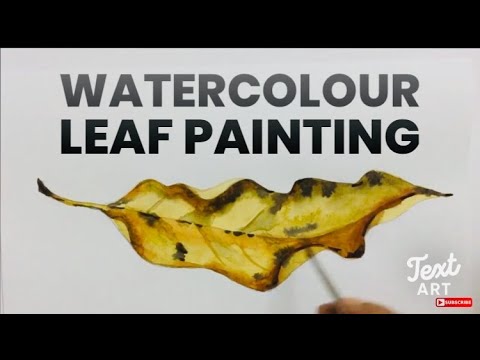 Dry leaf painting/Watercolour painting. - YouTube