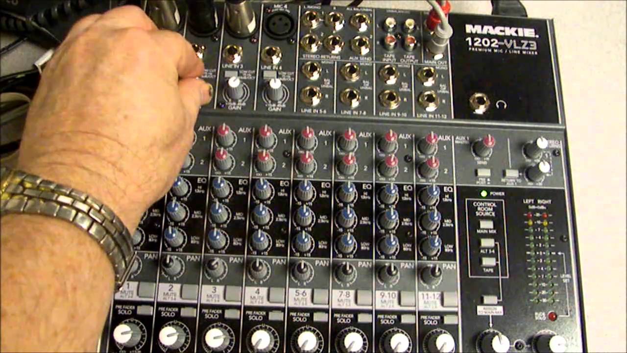 Mackie quick set up 4 - YouTube