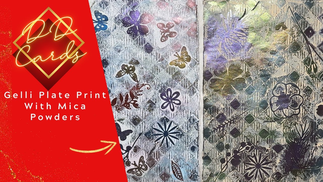 How to Create Gorgeous Shimmery Prints | Gelli Printing with Mica ...
