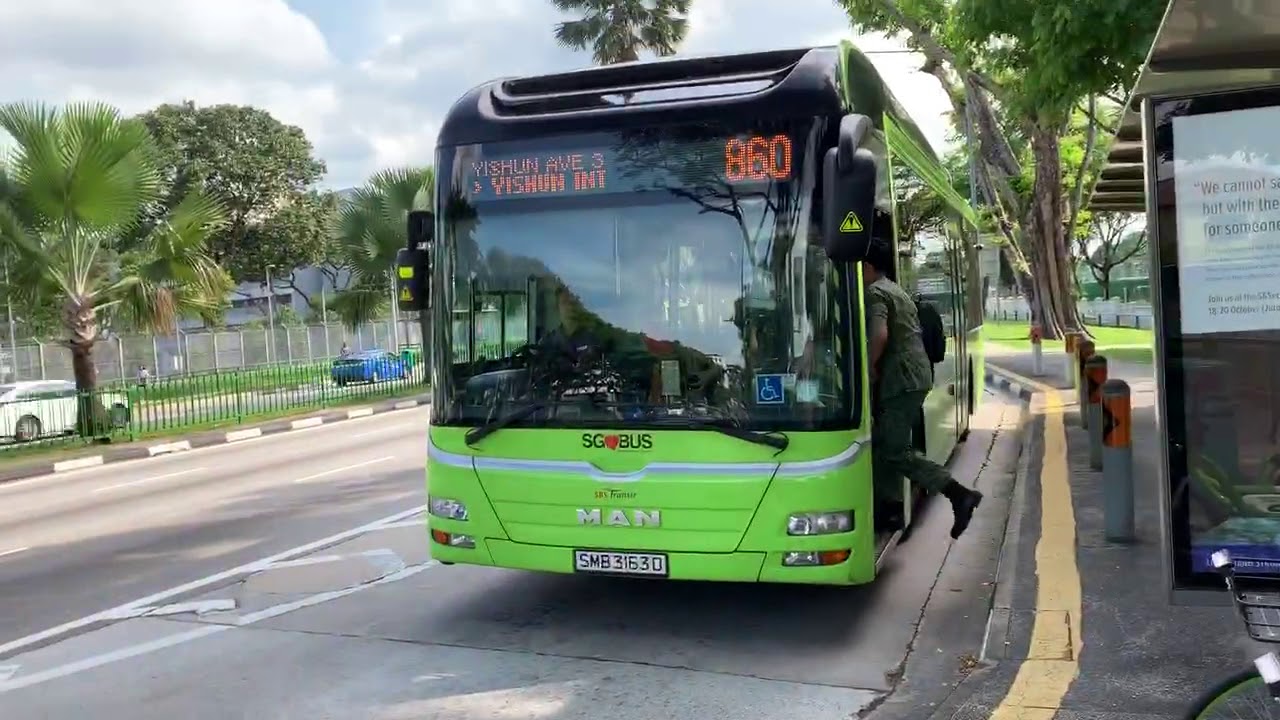 SBS Transit MAN NL323F A22 (Batch 3) SMB3163D on Service 860 at Bus ...