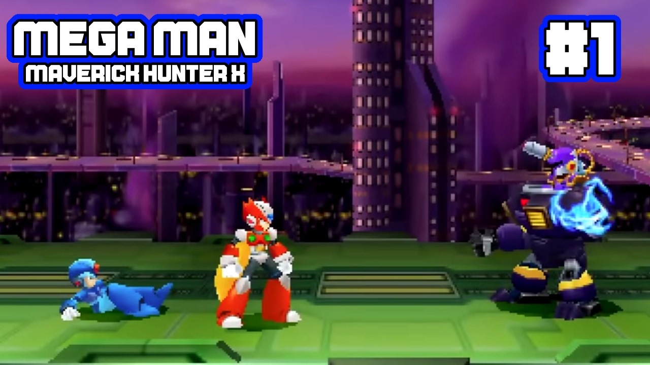 Mega Man Maverick Hunter X PSP Gameplay 1 - YouTube
