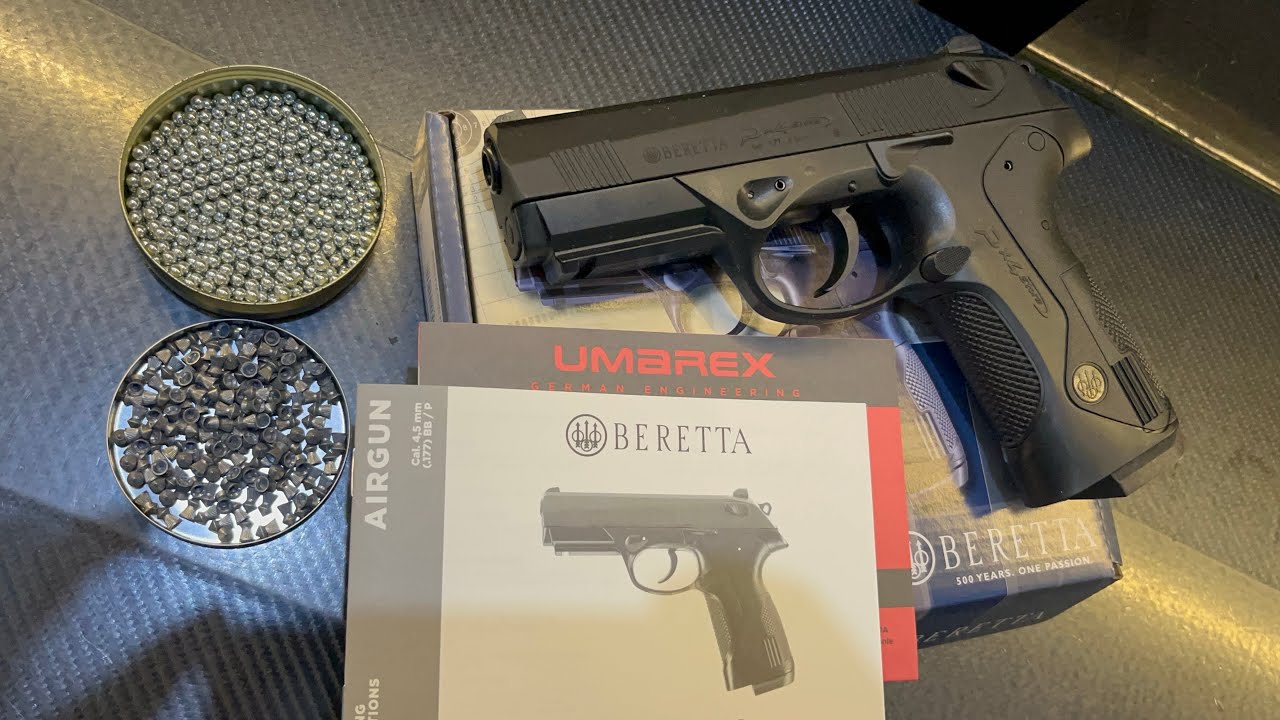 Umarex Airgun Beretta PX4 Storm Metal Slide unboxing and testing - YouTube