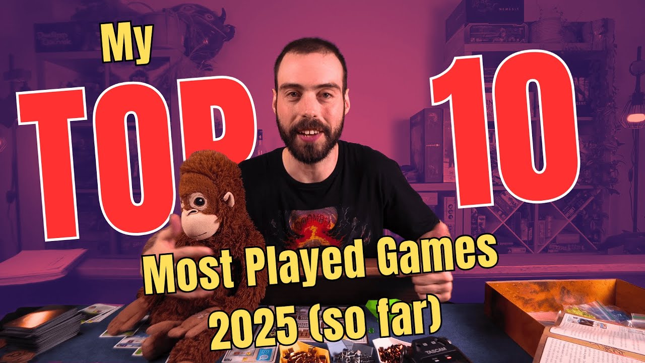 My TOP 10 Most Played Board Games of the First Half of 2025 - YouTube