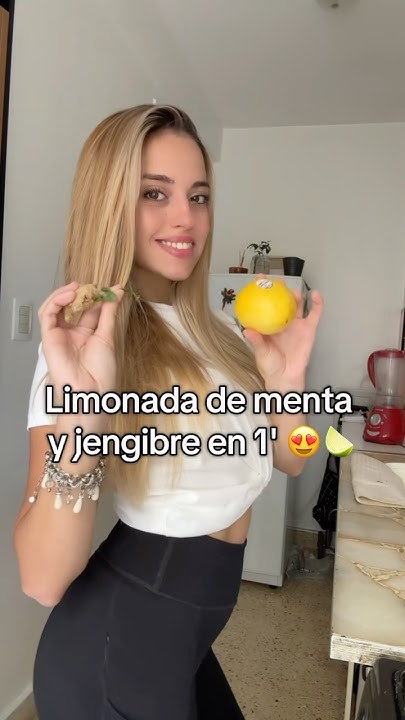 Limonada detooox🍋 solo con limón menta y jengibre 🫚 Hacela y contame cómo te quedó! - YouTube