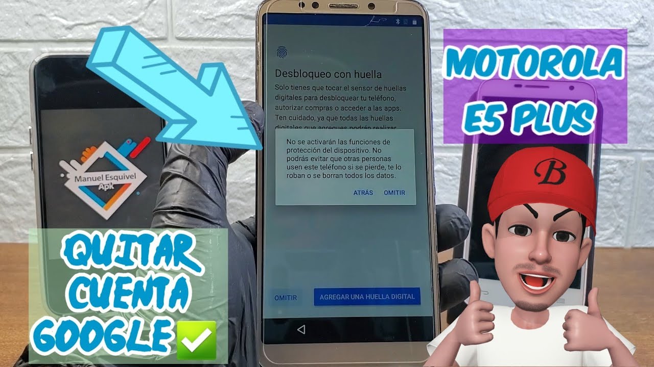 Como Quitar El Bloqueo Por Cuenta Google o Correo Electrónico Motorola E5 Plus - YouTube