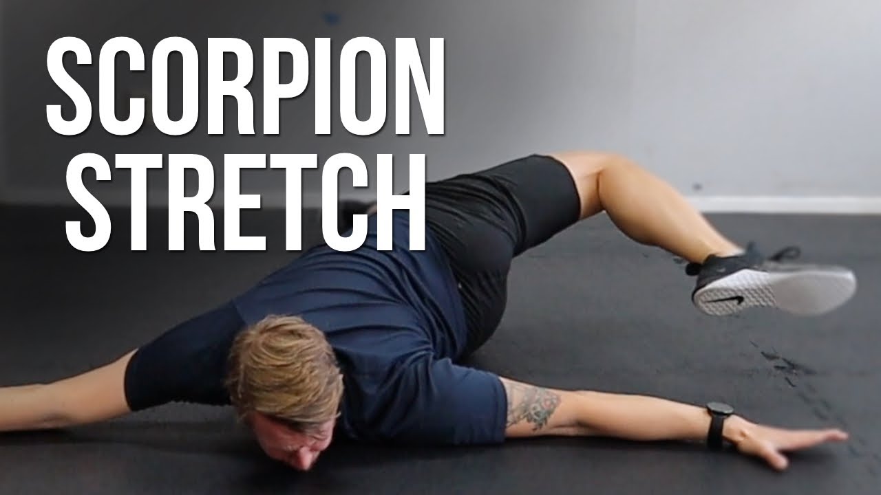 Scorpion stretch - YouTube