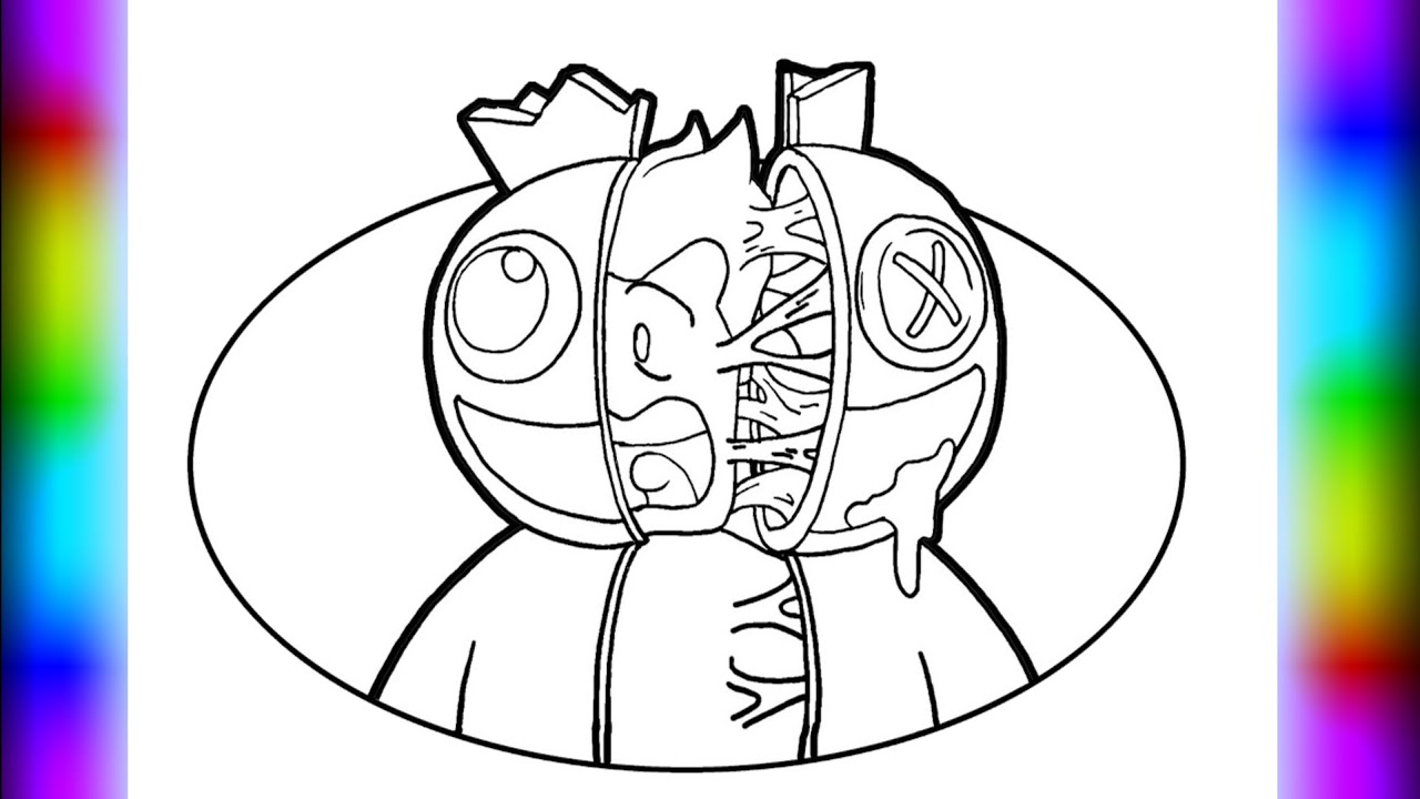 Blue Transformation Rainbow Friends Coloring/ Roblox Coloring Pages ...