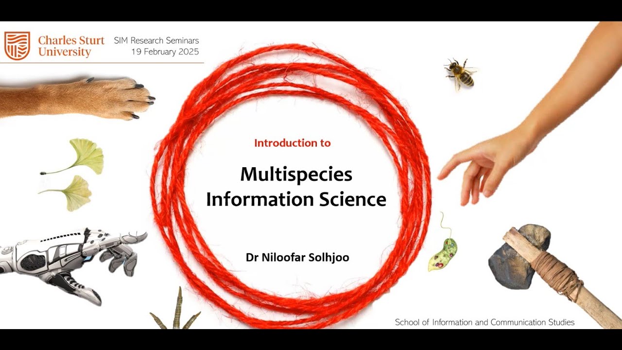 Dr Niloofar Solhjoo - Introduction to Multispecies Information Science ...