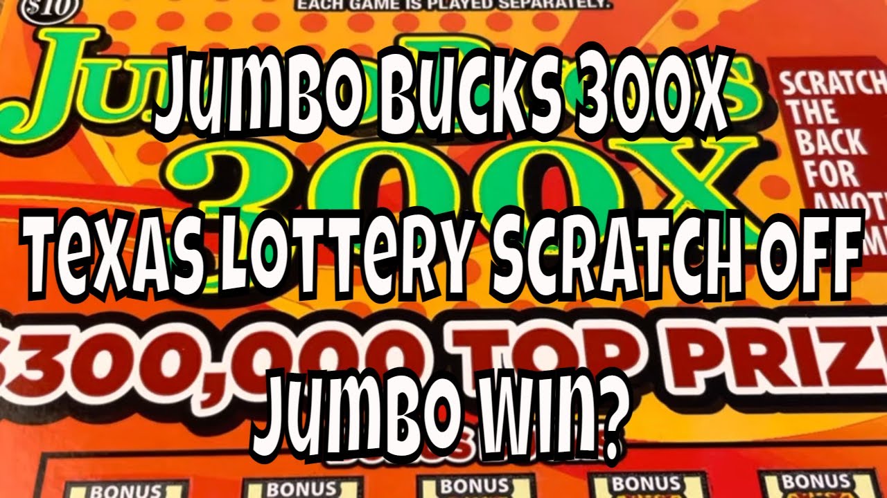🤠 Jumbo Bucks 300X Texas Lottery Scratch Off - YouTube