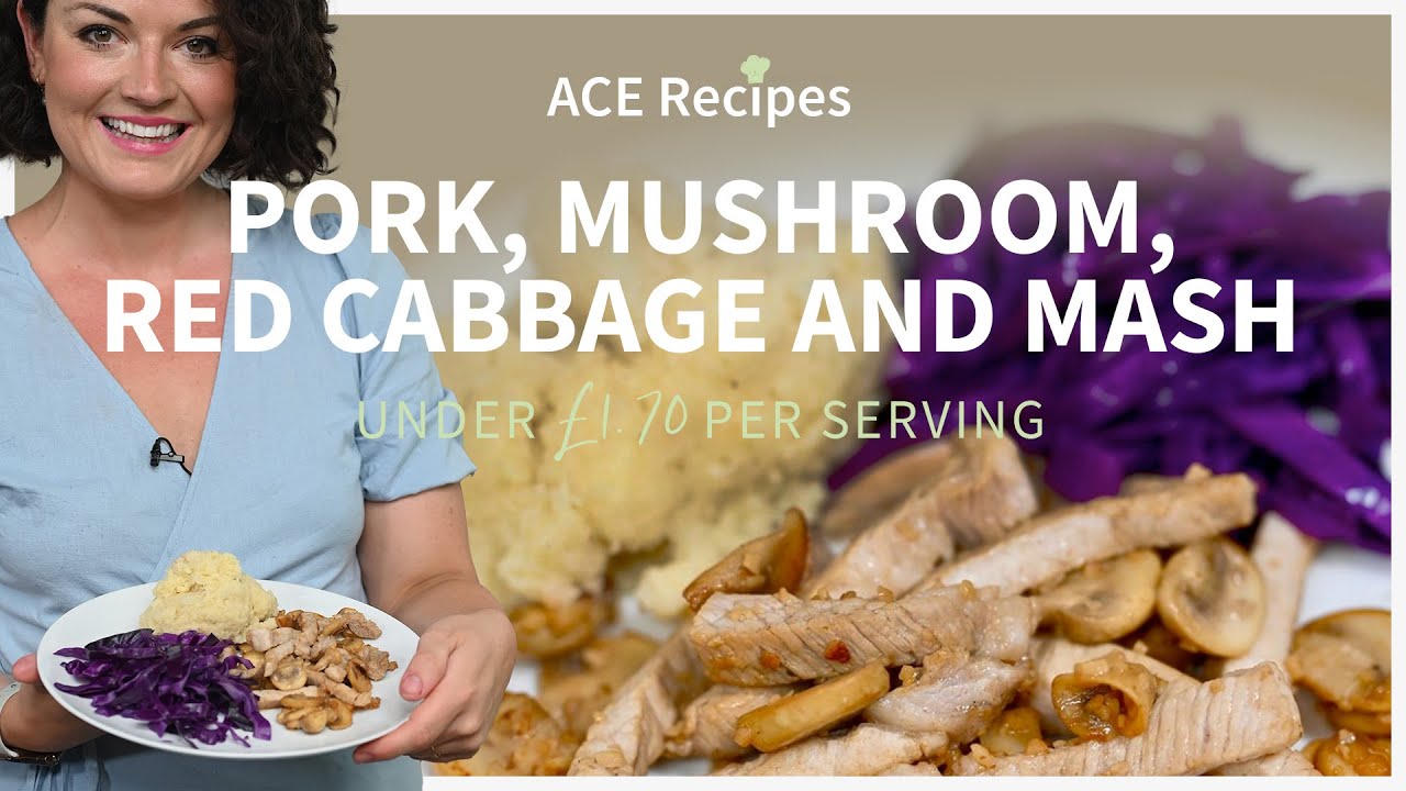 Pork, Mushroom, Red Cabbage and Mash | ACE Recipes | Health Results ...