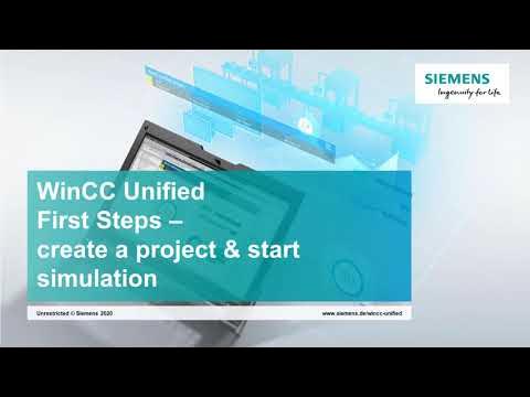 WinCC Unified - Create project and start simulation - YouTube