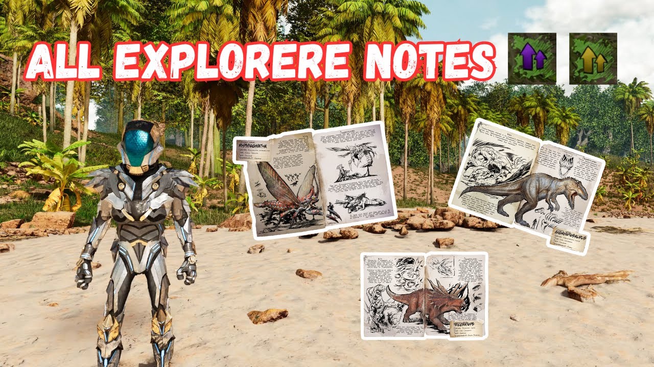 ASA - The Island ALL EXPLORER NOTES (ARK: Survival Ascended) 4K - YouTube
