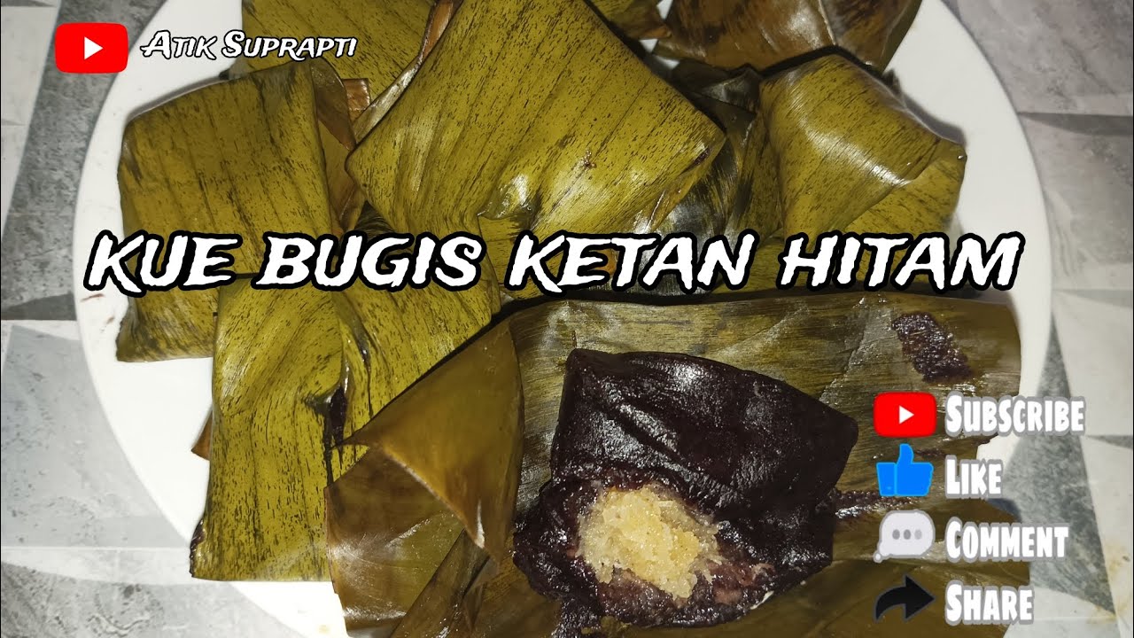 DAILY VLOG || Kue bugis ketan hitam manis legit kenyal - YouTube