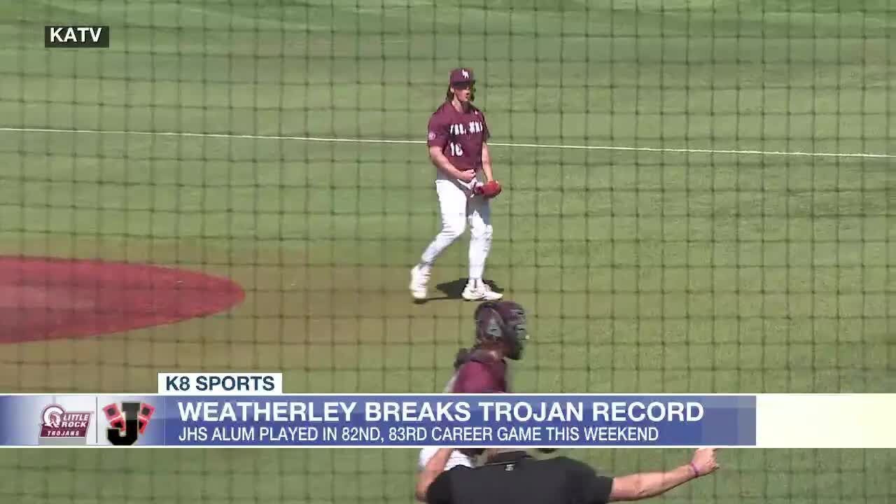 Jonesboro alum Jacob Weatherley breaks Little Rock record for most ...