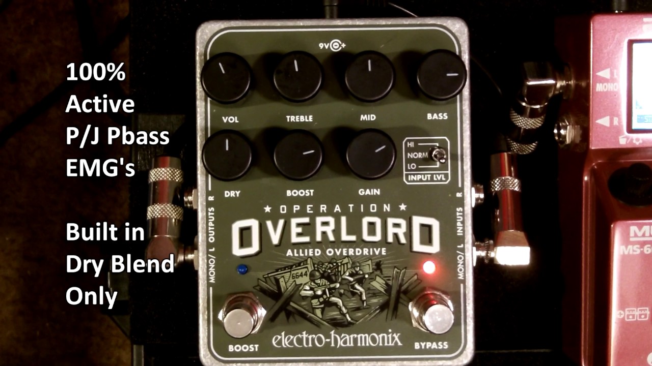 EHX Operation Overlord on Bass .... No Talking - YouTube
