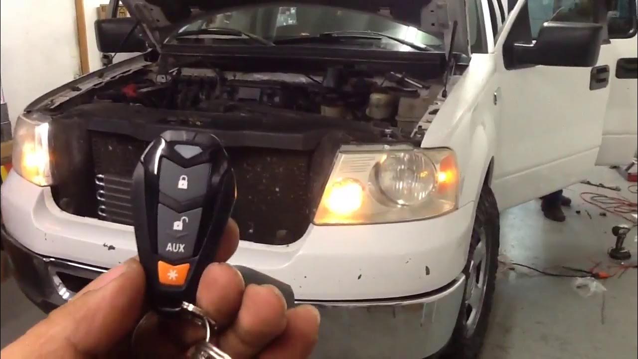 2004-2008 Ford F-150 viper remote start alarm pager 5305V - YouTube
