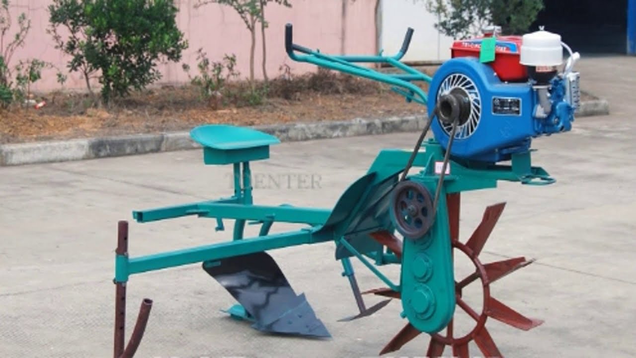 Paddy Field Rice Weeder/Mini farm cultivator/rotary power tiller - YouTube