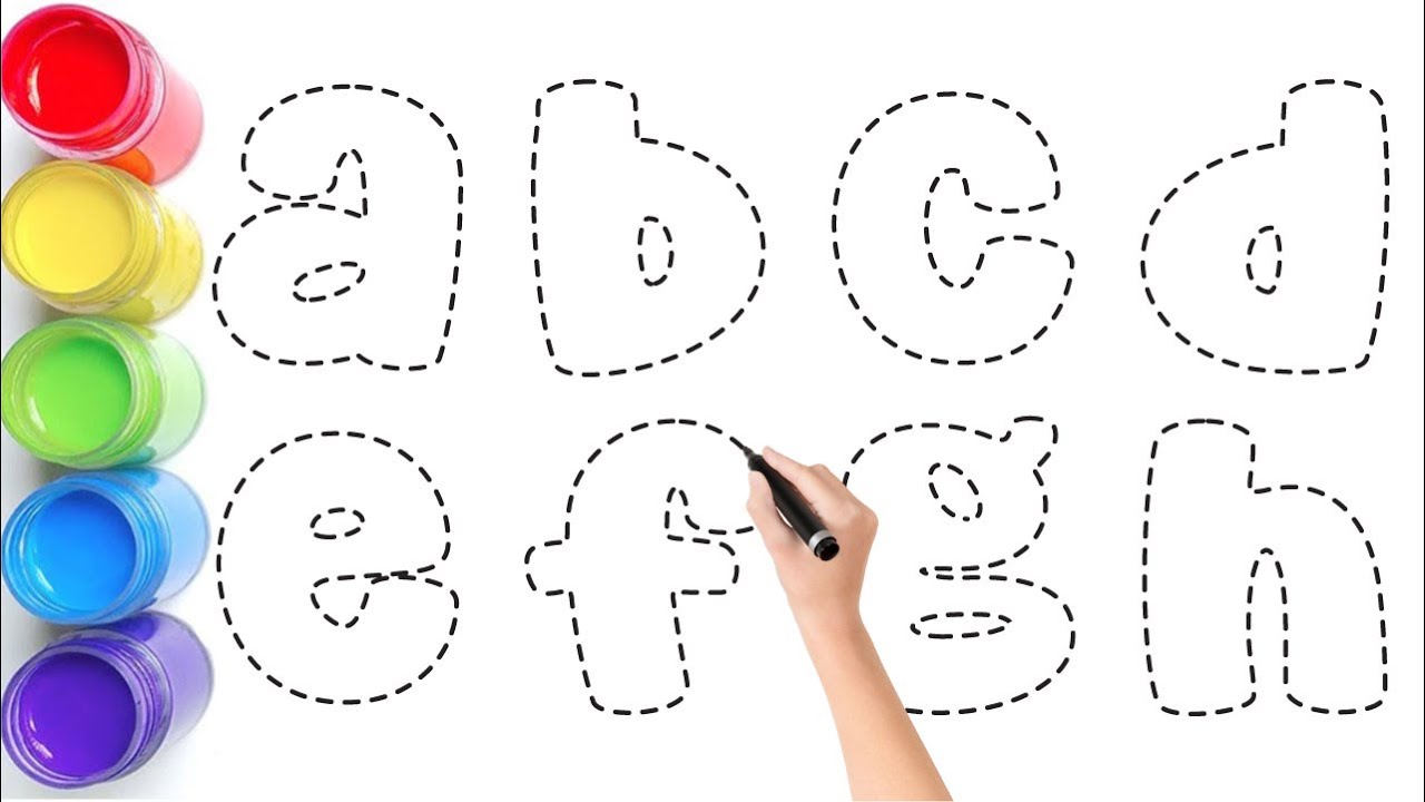 Learn to Write Your ABCs! Tracing & Coloring - YouTube