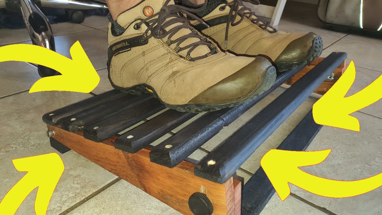 A DIY Adjustable Footrest! - YouTube