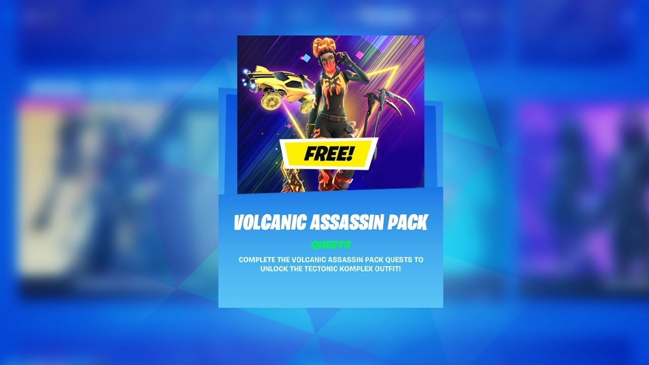 How You Can Claim The Free Volcanic Assassin Pack! || Fortnite - YouTube