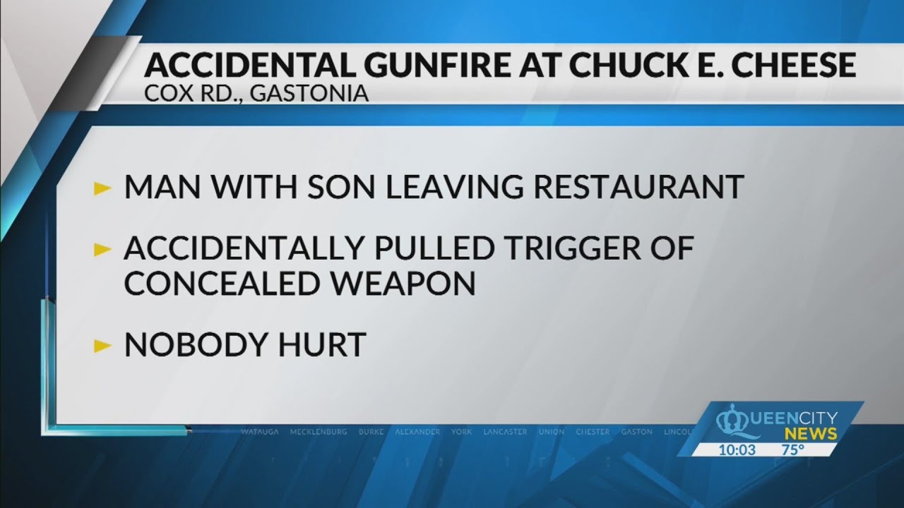 Man accidentally fires gun at Chuck E. Cheese: Police - YouTube